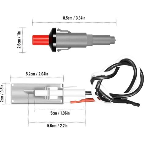 Push-button piezoelectric ignition kit, replacement parts for Weber ...