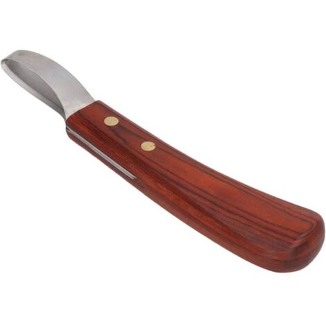 Hoof scissors, stainless steel knife, rubber and wood handle ...