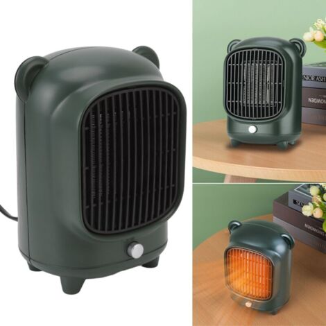 Space heater, quiet, fast heating, green, mini portable electric desk ...
