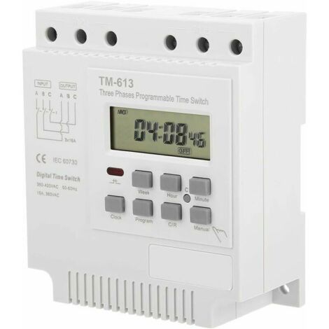 Programmable Timer - 380V Timer TM-613 Timer Switch for Three-Phase Motor