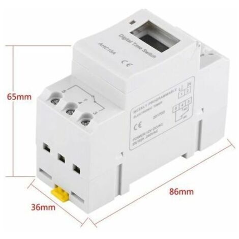 LCD Timer, Weekly Electric Digital Timer Switch, 15A (220V)