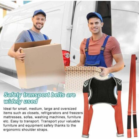 4-Piece Moving Lifting Straps, 2-Person Lifting and Moving System ...