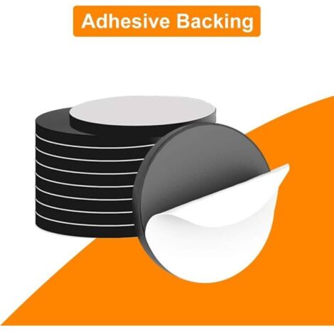 100 Pieces 20mm Round Magnetic Stickers, Strong Adhesive Round Magnets ...