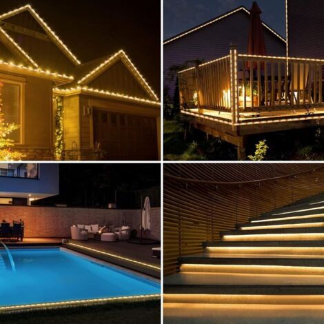 3M 60 LED LED Strip Light, Battery Powered with Remote Control, 8 Modes ...