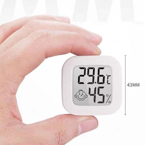4. Room Thermometer, Mini LCD Digital Hygrometer, Easy-to-Use Indoor ...