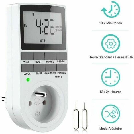 Programmable Digital Plug-in Timer, Weekly Digital Timer with LCD ...