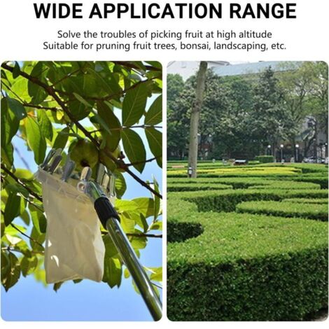 Fruit Picker with Bag, Fruit Cherry Fruit Picking Tool 3.2m, with ...
