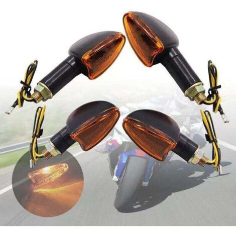 Set of 4 front and rear indicator bulbs for 12V motorcycles