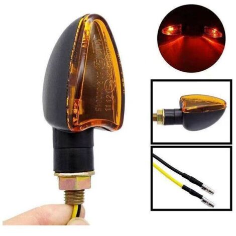 Set of 4 front and rear indicator bulbs for 12V motorcycles