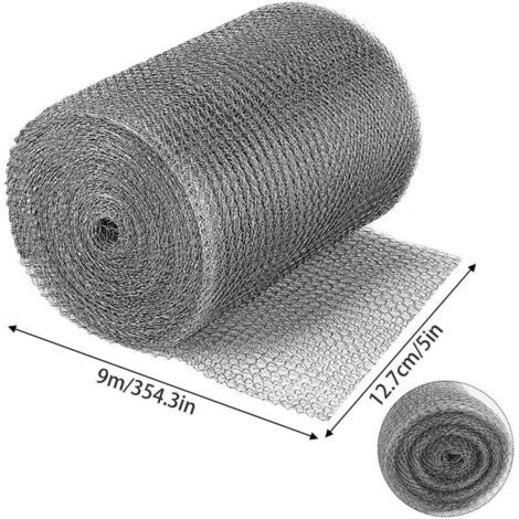Rodent-proof wire mesh (9m x 12.7cm), made of stainless steel, to ...