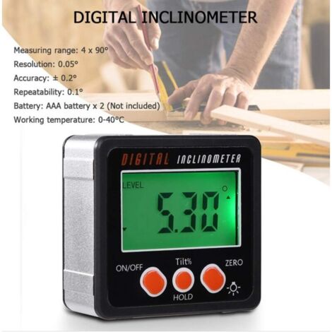 Angle Measurement Horizontal Angle Digital Meter Inclinometer, Digital ...