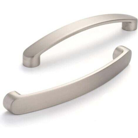 Set of 6 Chrome Kitchen Cabinet Handles - Brushed Nickel Kitchen ...