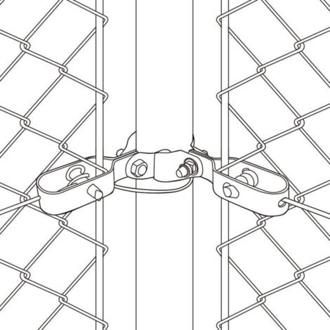 Green 8-piece plastic-coated wire tensioner kit for fencing, mesh ...