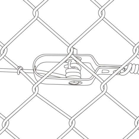 Green 8-piece plastic-coated wire tensioner kit for fencing, mesh ...