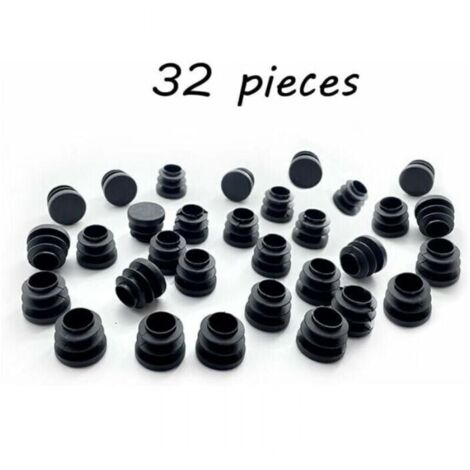 16mm Chair Caps, 32 Pieces, Round Plastic Chair Leg Caps, Chair Tube ...