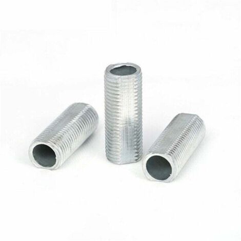 Lamp Tube Nipple M10 Thread 30mm Surface Length Hollow Threaded Rod for ...