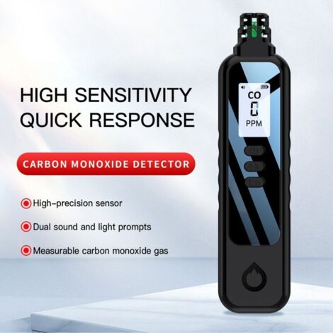 High-sensitivity gas detector with backlit LCD screen, portable gas ...