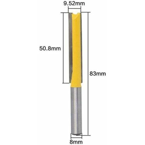 Wood Router Bit, Extra-long Router Bit, Straight Drill Bit - 50.8mm