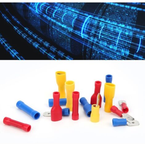 222-Piece Electrical Wire Connector Assortment of Insulated Crimp ...