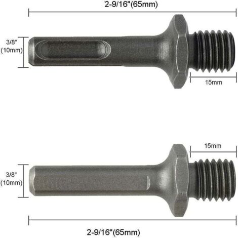 M14 external thread to SDS Plus internal and internal triangle adapter ...