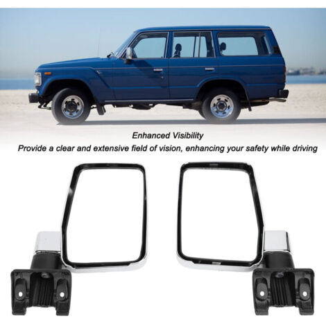 Replacement left and right wing mirrors for Land Cruiser 60 and 70 Series.