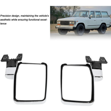 Replacement left and right wing mirrors for Land Cruiser 60 and 70 Series.