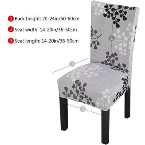 Universal stretch chair covers, set of 6, chair covers for dining room ...