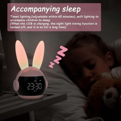 Children's Alarm Clock, Day/Night Children's Alarm Clock with 6 Alarm ...