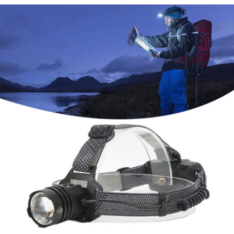DUBUNS XHP160 Type C LED Headlamp with Telescopic Zoom, High Brightness ...