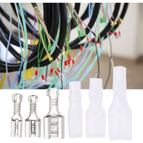 150 Pcs 2.8/4.8/6.3mm Insulated Crimp Terminals Electrical Wire ...