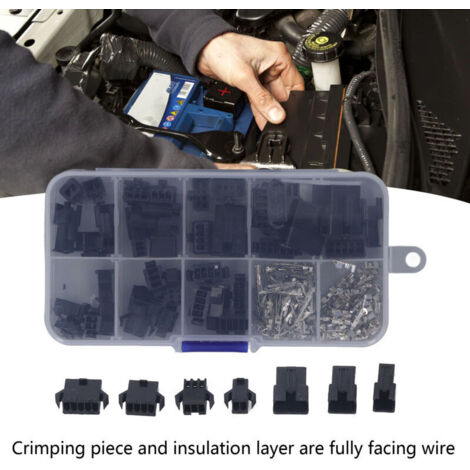 200 PCS SM 2.54 mm Terminal Cable Connector Male Female Housing Pin ...