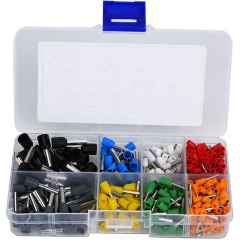 400-piece kit of tin-plated copper crimp terminals with PVC insulation ...