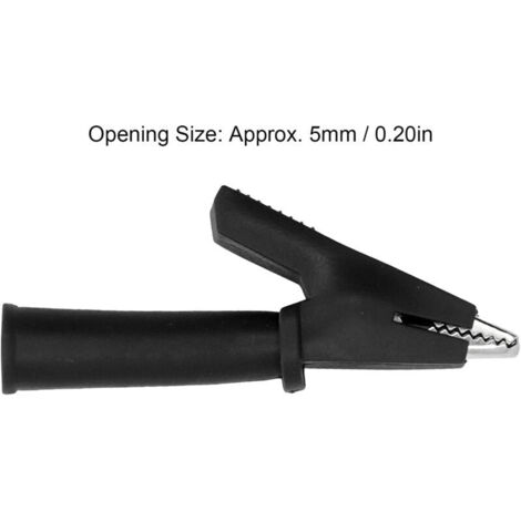 10 Pcs Alligator Clips for Test Leads, PVC Insulated Brass Safety ...