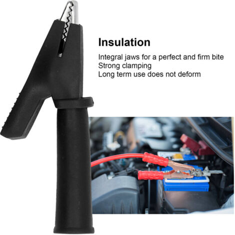 10 Pcs Alligator Clips for Test Leads, PVC Insulated Brass Safety ...