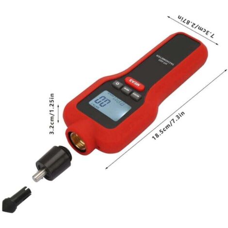2-in-1 LCD Digital Tachometer: 2-99999 RPM Non-Contact Tachometer and 2 ...