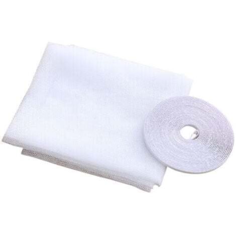 Window mosquito net 150 x 200 cm, nylon insect-proof mesh with adhesive ...