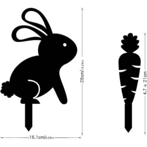 Three-dimensional acrylic carrot and rabbit for outdoor patio flooring ...