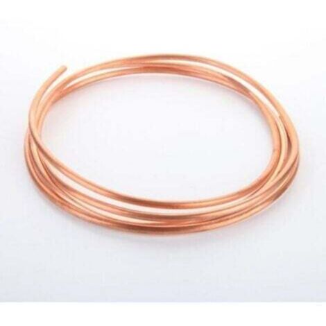 Copper Tube, Round Copper Flexible Tube, 2M OD 2mm x ID 1mm for ...