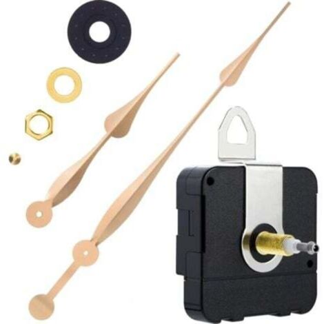 12 Inch Long Hands (Gold) High Longitudinal Axis Clock Movement Mechanism