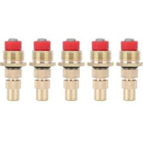 Set of 5 G1/2 male thread atomizing nozzles (with filter), adjustable ...