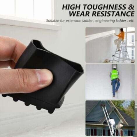 Set of 4 replacement rubber ladder feet for ladders, ladder, rubber ...