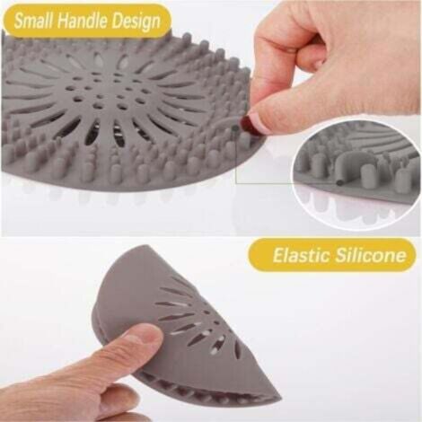 Silicone Drain Protector, Kitchen Sink Filter with Suction Cup, Bathtub ...