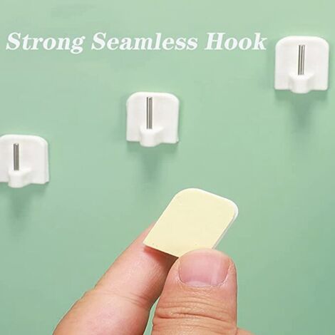 10x Self-Adhesive Curtain Hooks for Curtain Rods - Adhesive Window ...