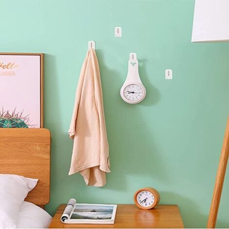 10x Self-Adhesive Curtain Hooks for Curtain Rods - Adhesive Window ...