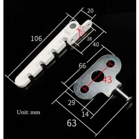 White Casement Window Restrictor, Baby Safety Lock, Anti-Pinch Lock ...