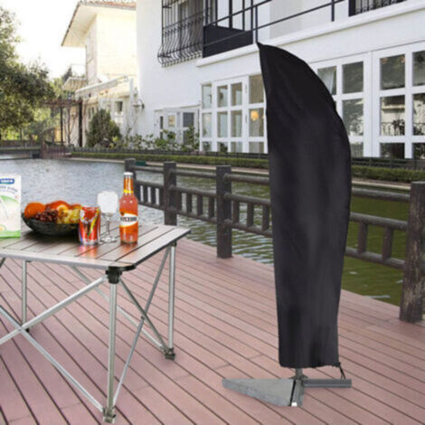 210D large protective cover for cantilever parasol, 280 cm garden ...