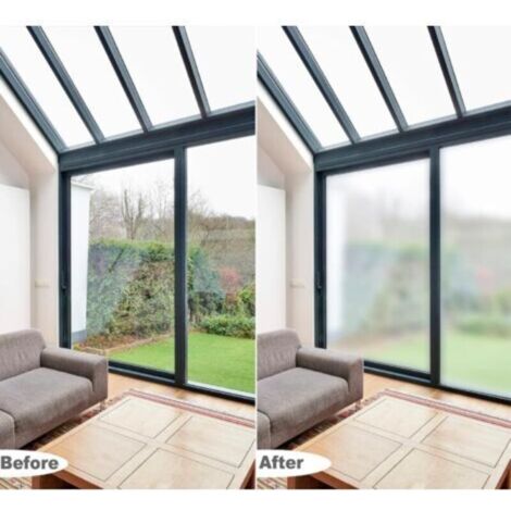 Self-Adhesive Opaque Privacy Window Film [40x200 cm] - UV-Protective ...