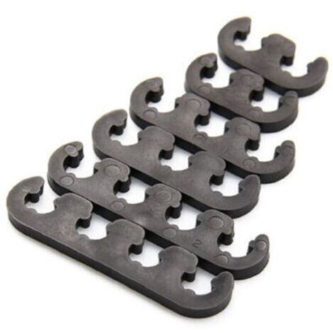 Black spark plug wire separators, looms for Chevy Ford 9728