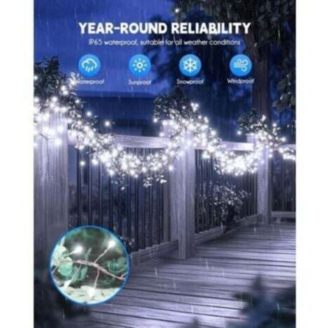 Solar string lights, decorative outdoor lights in the shape of ...