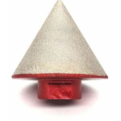 Brazed diamond burr for boring stone, ceramic, tile and glass. 48 mm ...